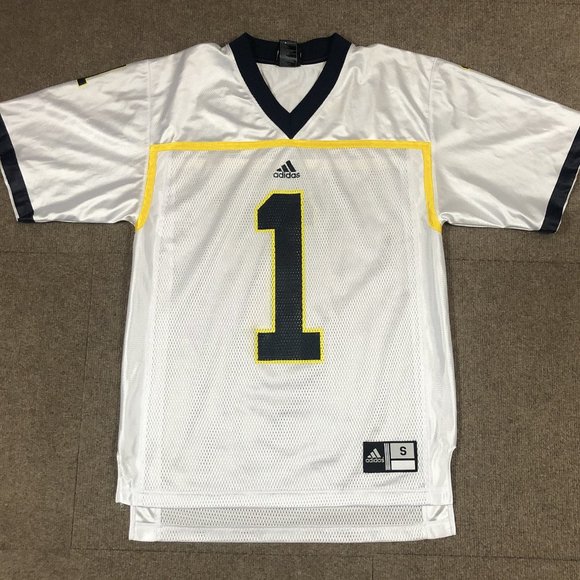 adidas | Shirts | Adidas Michigan Wolverines Football Jersey Adult S ...